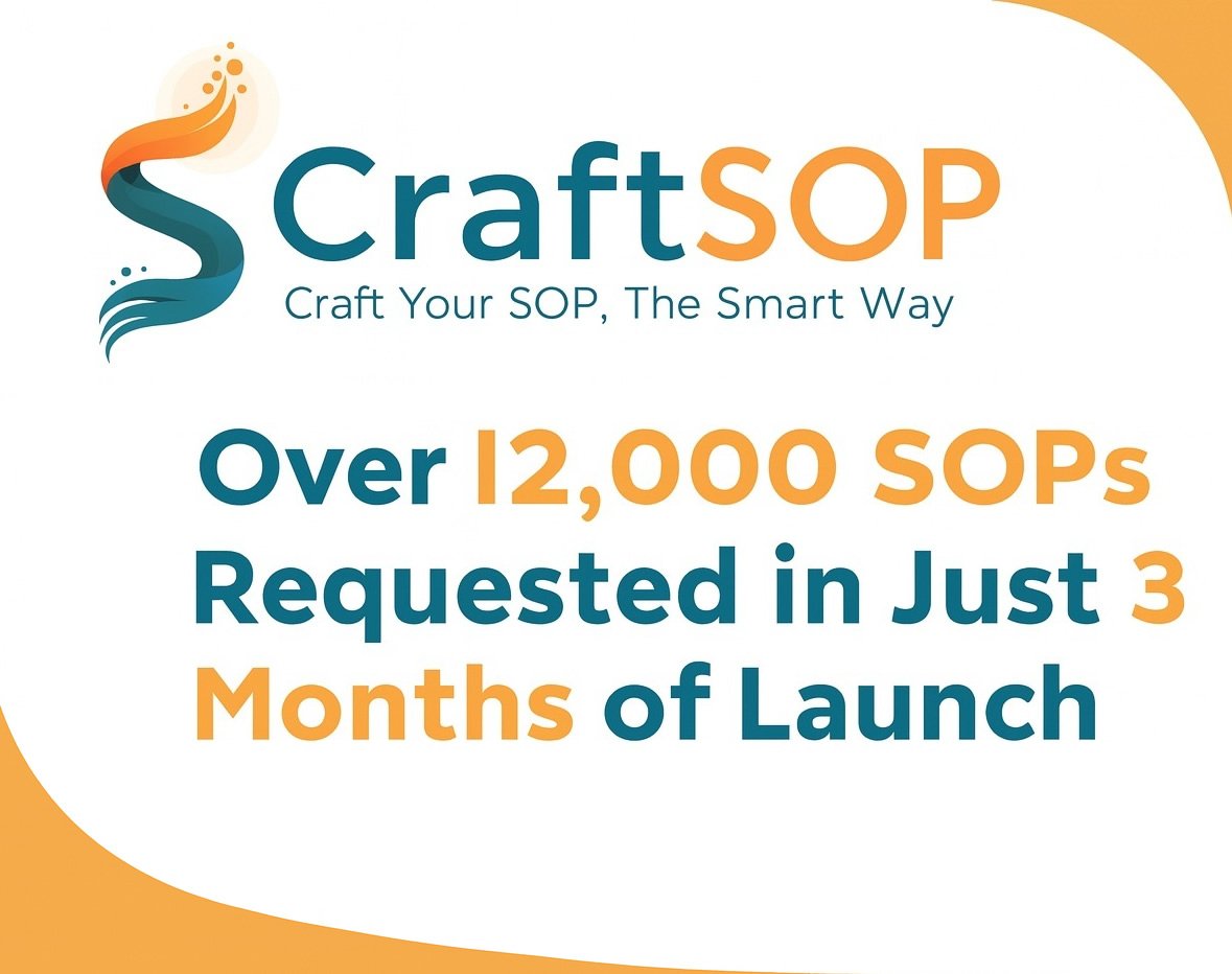 Free SOP Writer Tool | CraftSOP – AI SOP Generator for Students ...